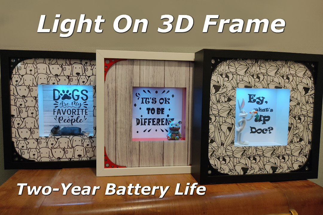 Light on 3D Frame – Alain's Projects